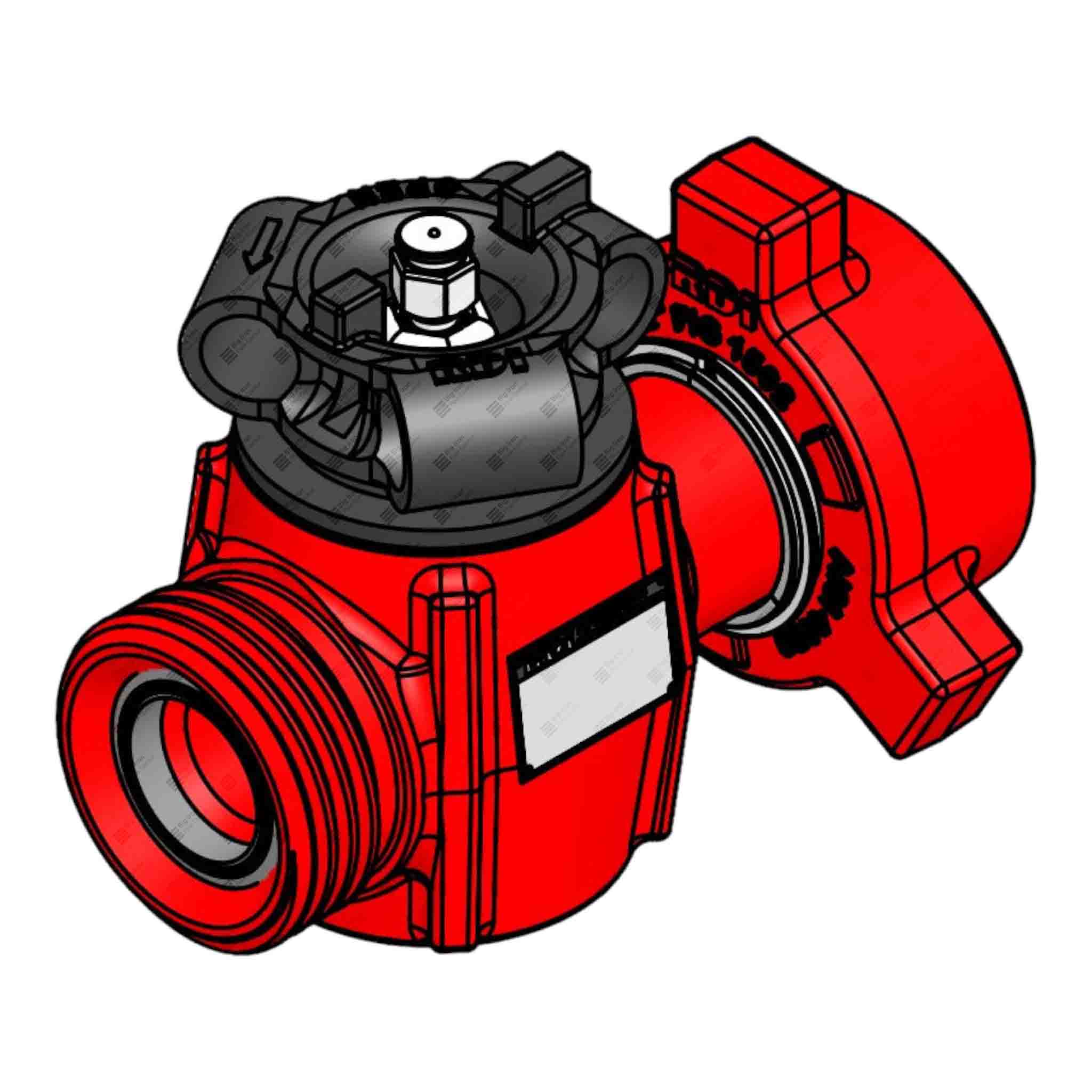Compact Plug Valve 2" Fig 1502 MxF DET Integral 15,000 Psi Standard Se ...