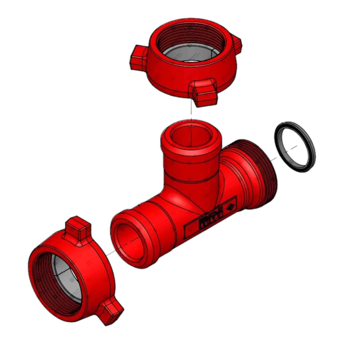 Tee, 4" 1502 MxFxM, 15000 psi, STD Service – Big Iron Flow Control